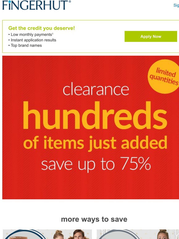 Fingerhut: Fingerhut: CLEARANCE – oodles just added | Milled