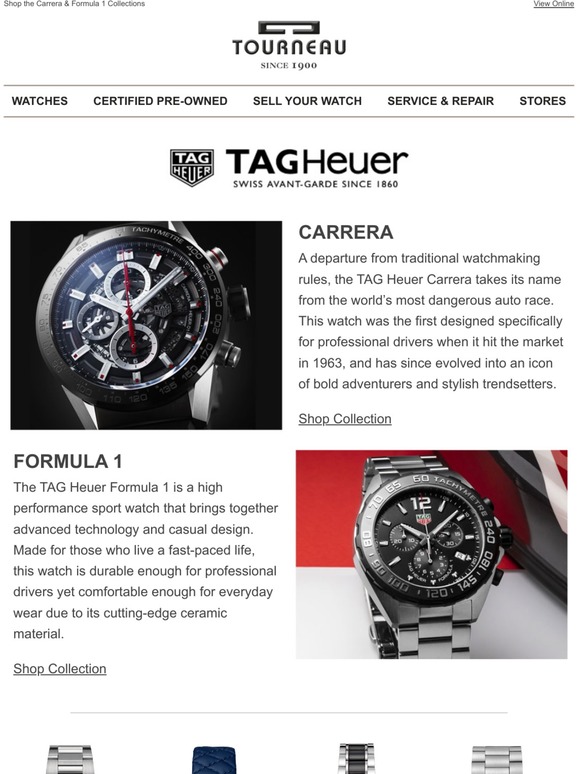 Tourneau: TAG Heuer: Watches for a Fast-Paced Life | Milled