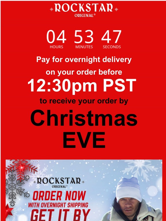 Rockstar Original: Last Chance To Get Your Rockstar Gift Before 🌲 ...