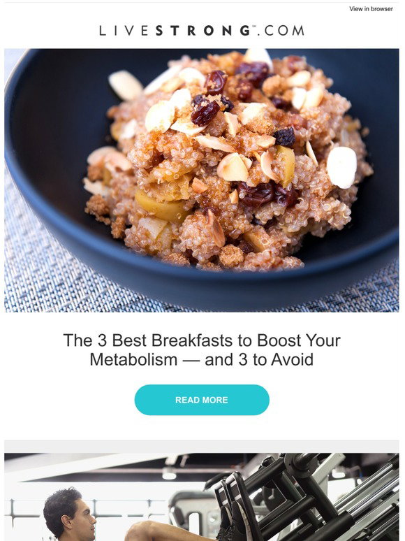 Livestrong: The 3 Best Breakfasts to Boost Your Metabolism | Leg-Day ...
