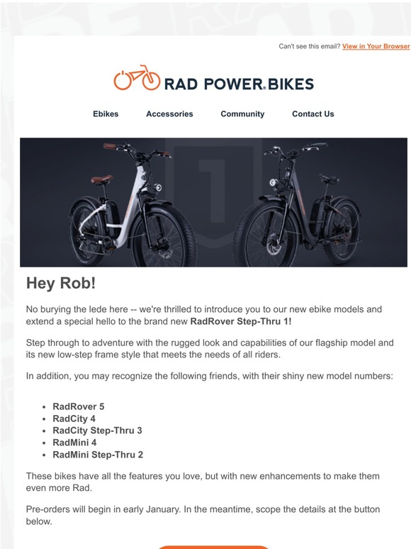 Rad Power Bikes: Introducing the RadRover Step-Thru 1 ... and friends ...
