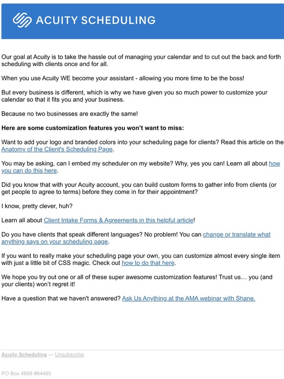 Acuity Scheduling: How To Customize Your Acuity Account | Milled