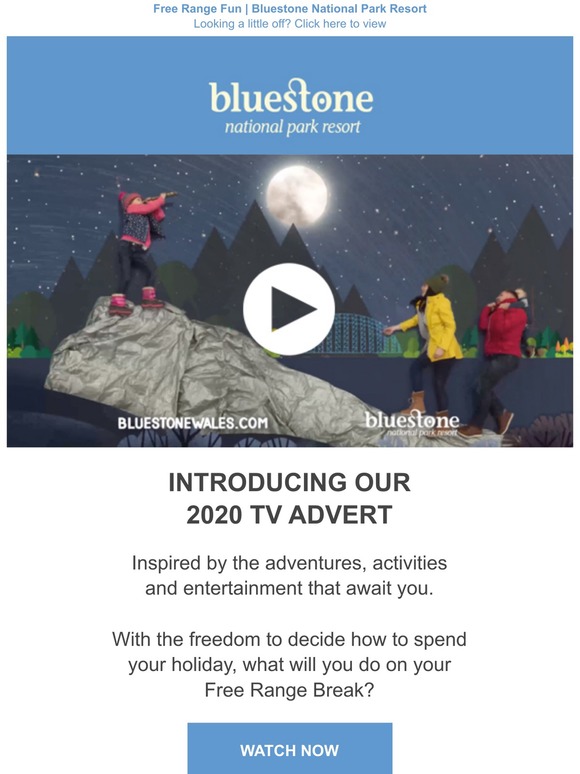 Bluestone: Our 2020 TV advert has landed... ☟ | Milled