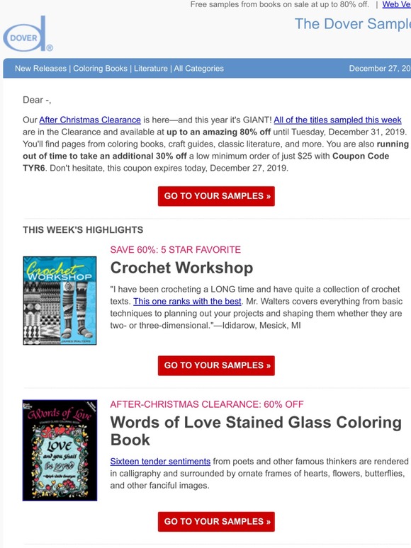 Dover Publications: Dover Sampler: Sketching Techniques, Love Coloring ...