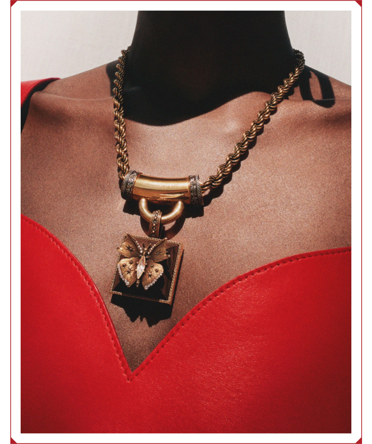 Alexander mcqueen butterfly necklace store