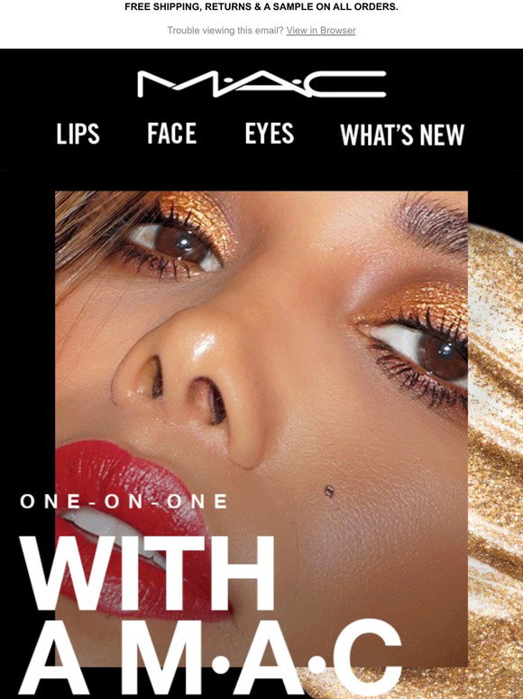 M·A·C: Your NYE look? ️ Our Artists are waiting. | Milled