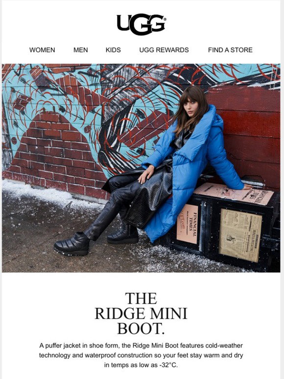 UGG: A puffer jacket in shoe form | Milled