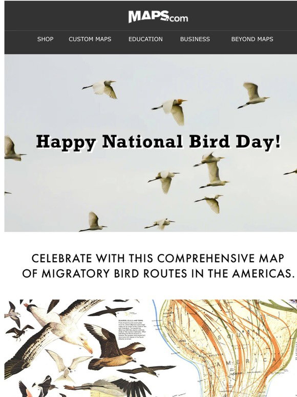 Maps: Calling all bird lovers! It’s National Bird Day! | Milled