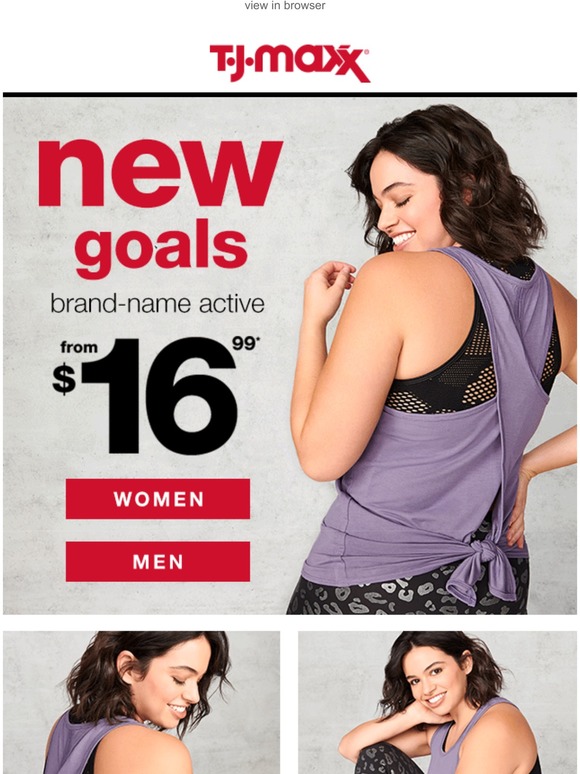 TJ Maxx: Get started with NEW active online | Milled