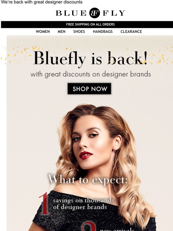 Bluefly: Have you heard the good news? Bluefly is back! | Milled