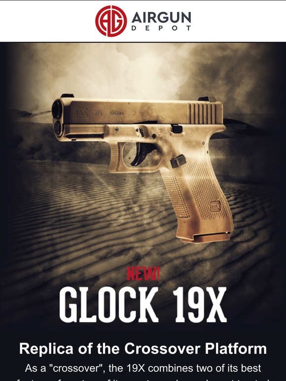 Airgun Depot: New! Glock 19X Pistol | Milled