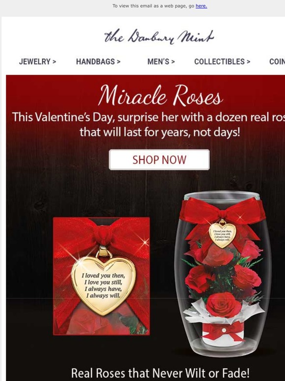 Danbury Mint: 🌹 Miracle Roses are the perfect romantic gift 🌹 | Milled