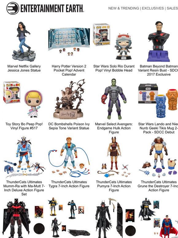 EntertainmentEarth.com: New Batman, Power Rangers, and ThunderCats ...