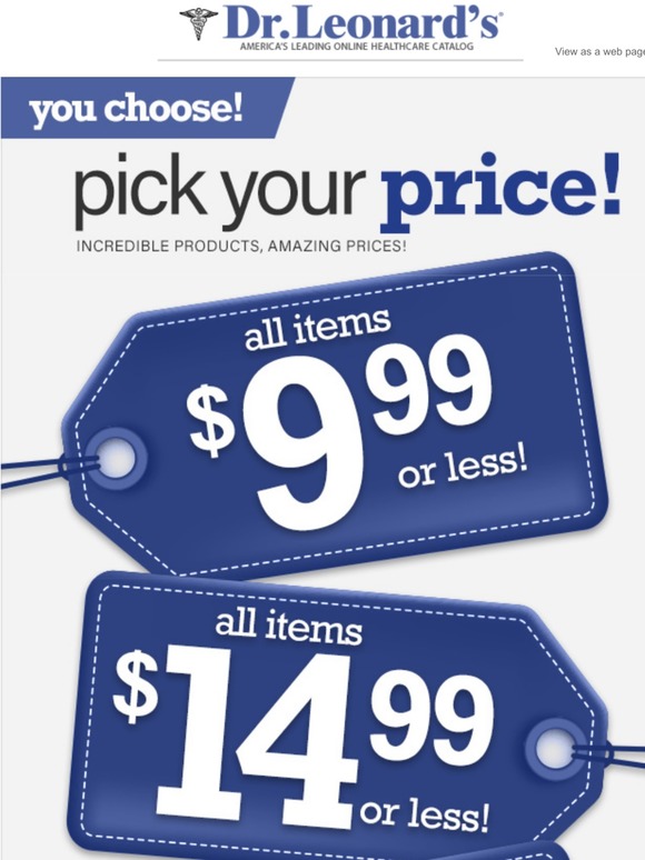Dr. Leonard's: Pick Your Price! HOT Items are Here!🔥 | Milled