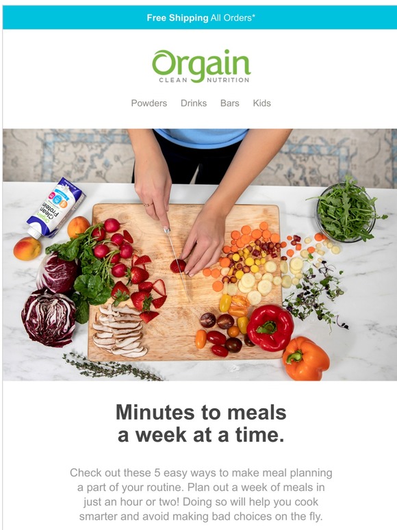 Orgain: Make meal prep easy with these 5 tips! | Milled