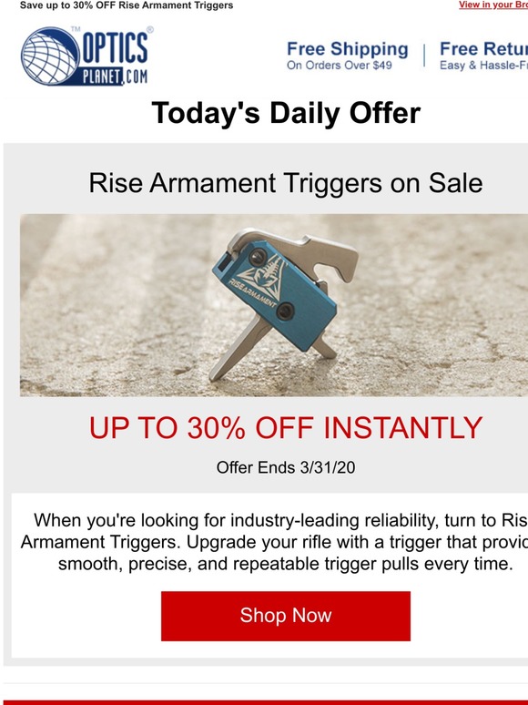 OpticsPlanet: Find Your New Trigger Inside | Milled