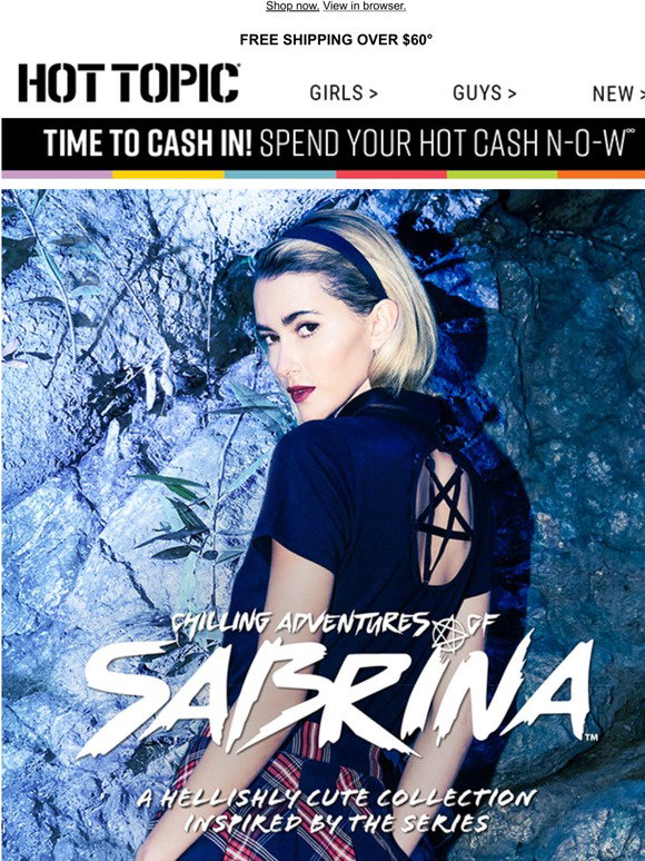 Hot Topic: The NEW Chilling Adventures of Sabrina collection is here ...