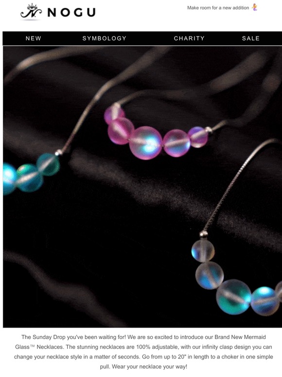 NOGU: *New* Mermaid Glass Necklaces are Finally Here! | Milled