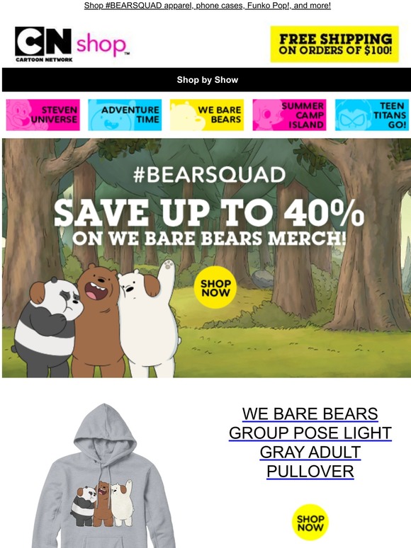 Cartoon Network Shop: Save up to 40% on We Bare Bears merch in the ...