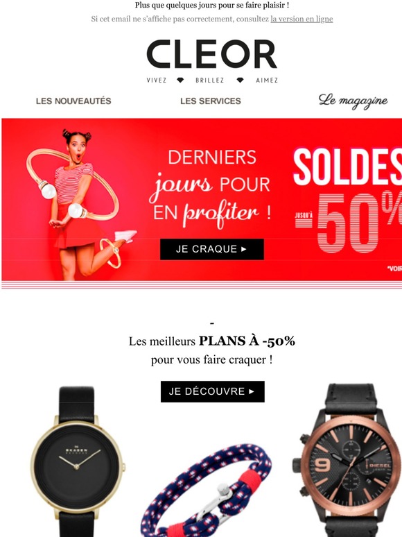 Cleor: 💣 S O L D E S - 5 0 % : On a trouvé le moyen de vous faire ...