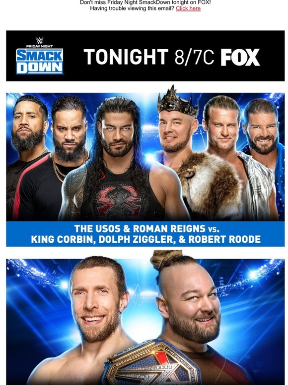 WWE Shop: Six-Man Tag Team Match sets the stage for Royal Rumble ...