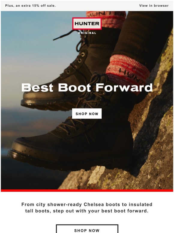 Hunter Boots: Boot Up: Staples For Her & Him | Milled