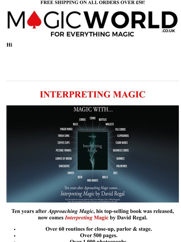 MagicWorld: INTERPRETING MAGIC - From The Mind Of David Regal! | Milled