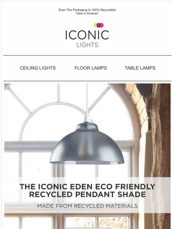ValueLights: Discover The Eden Eco Shade | Made From 100% Recycled ...