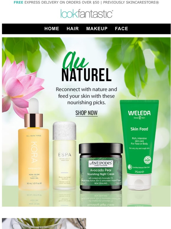 Lookfantastic: Au Naturel | Organic + natural beauty to own now 🍃🌿🍊🍋 ...