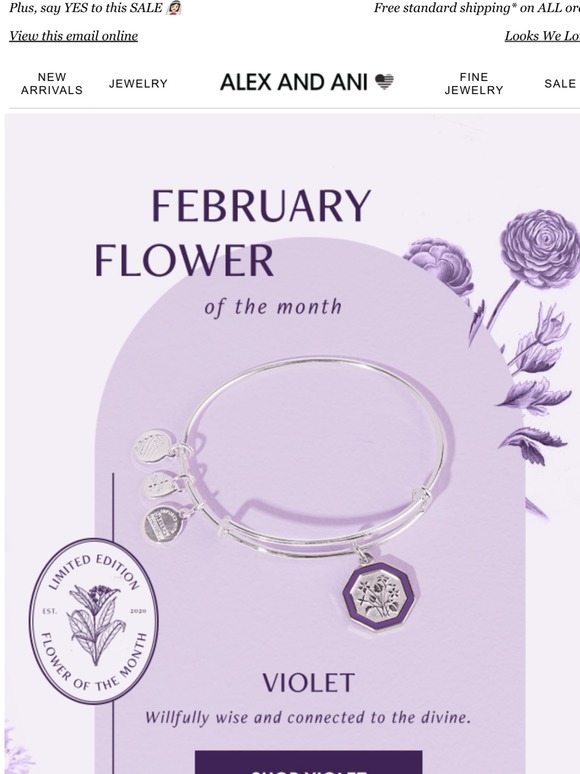 Alex And Ani Flower Of The Month 2024 www.epicamlv