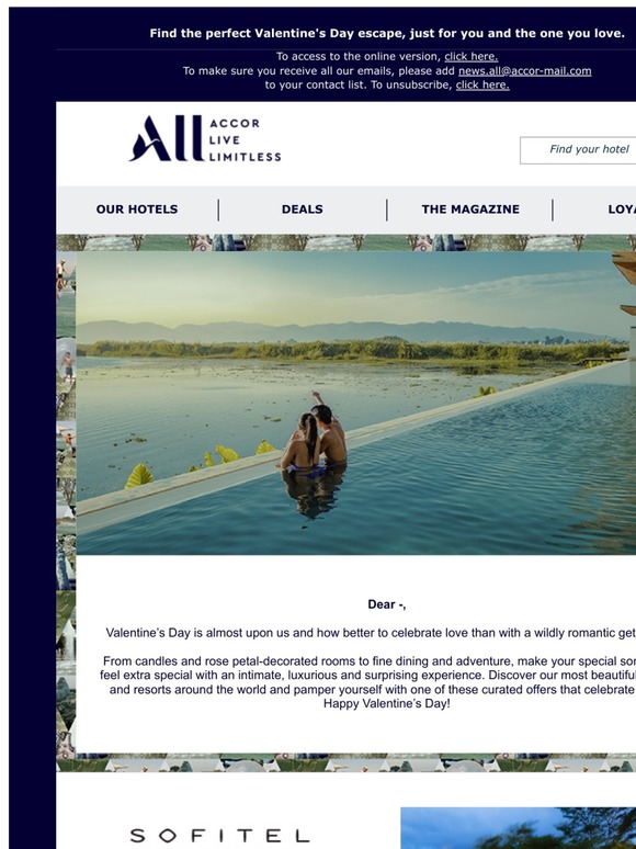 Accor: Celebrate limitless love, - | Milled