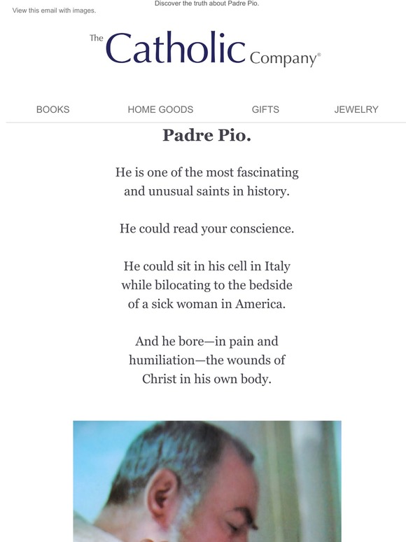 The Catholic Company: A Bilocating Priest With The Stigmata...What ...