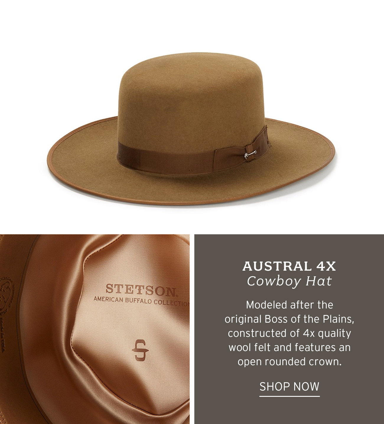 STETSON: Flat-Brimmed Styles to Sport Year-Round | Milled