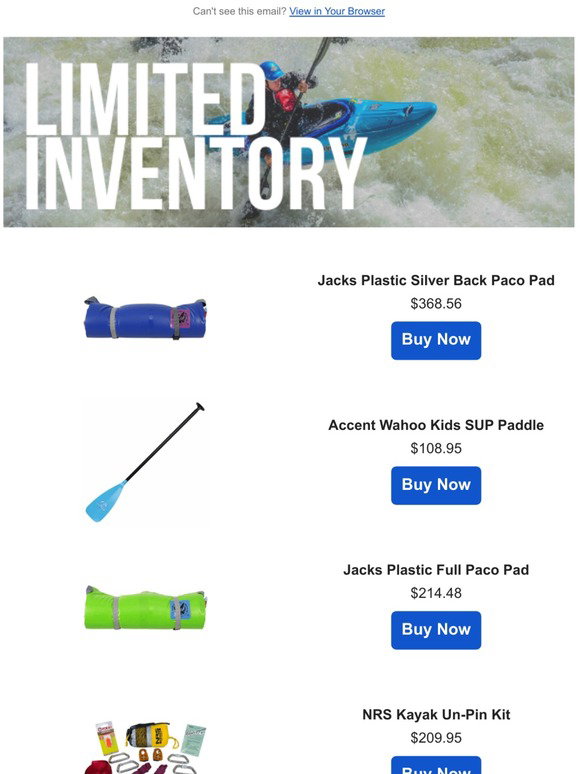 Colorado Kayak Supply: Grab a Paco Pad before they're gone | Milled