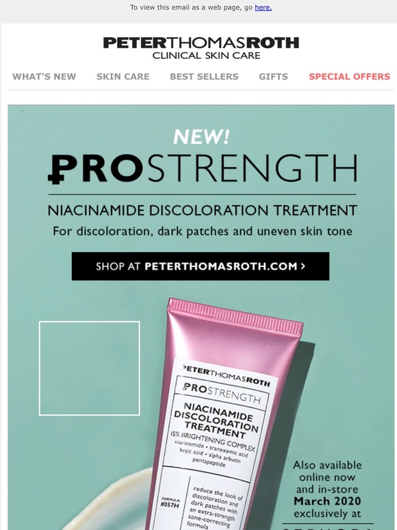 Peter Thomas Roth: NEW! PRO Strength Niacinamide Discoloration ...
