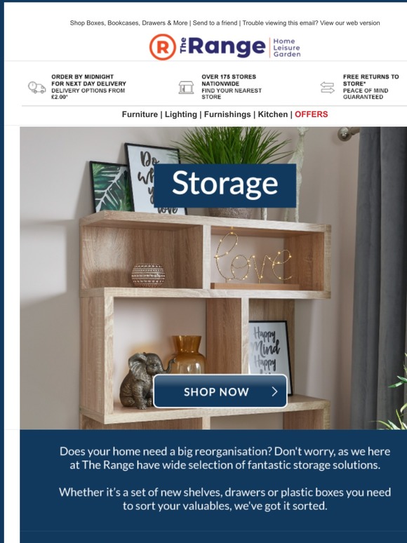 The Range: Stylish Storage For Less - Get Organised! | Milled