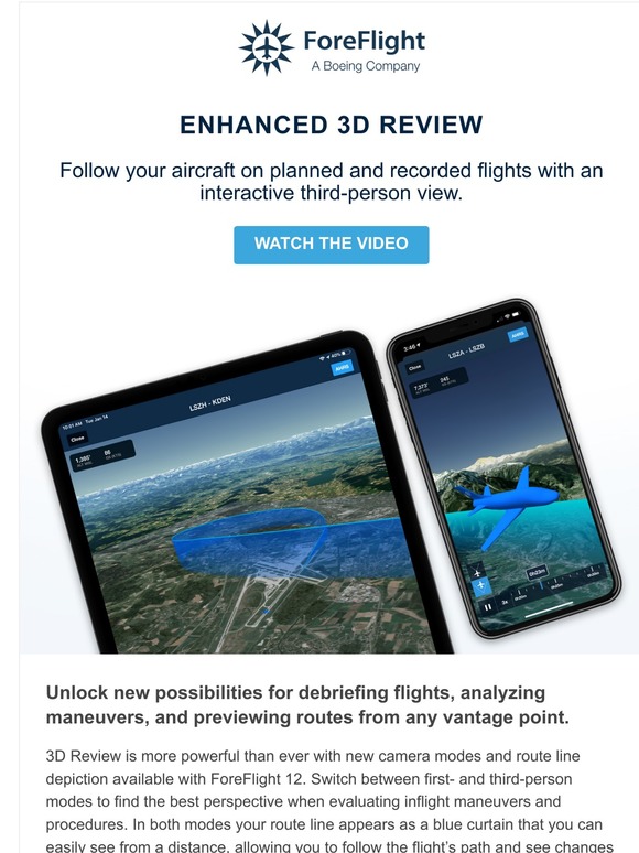 Foreflight: Debrief From New Perspectives with Camera Modes In 3D ...