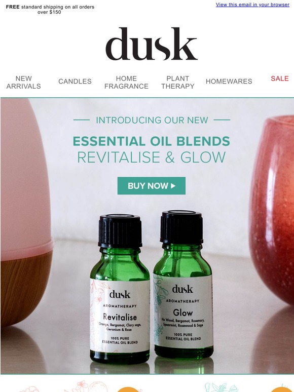 Dusk: Discover our NEW Essential Oils and Mini USB Diffusers | Milled