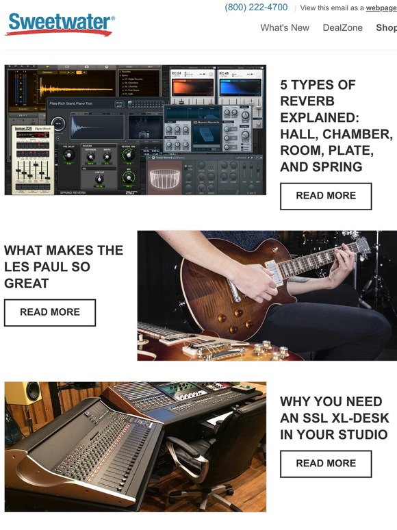 Sweetwater: 5 Types of Reverb Explained: Hall, Chamber, Room, Plate ...