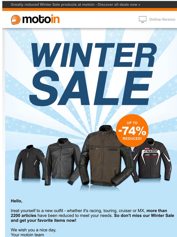 Motoin.De: ️ Winter Sale - Don't miss these offers at motoin » | Milled