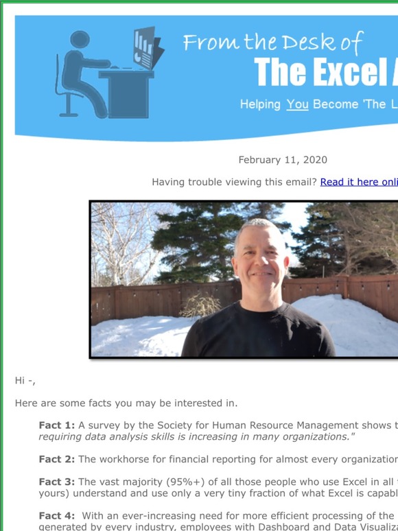 Excel Addict: From the Desk of The Excel Addict - Interesting Facts for ...