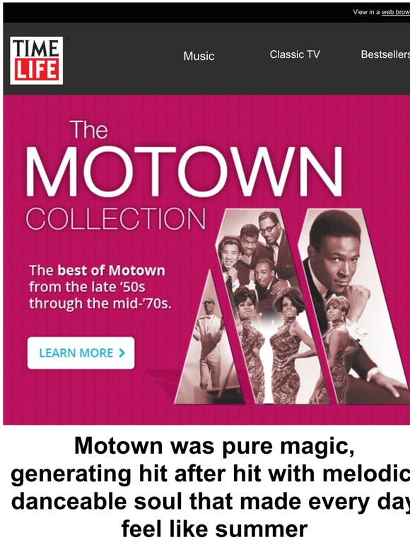 TimeLife.com: Reminder, The Motown Collection is back for 2020! | Milled
