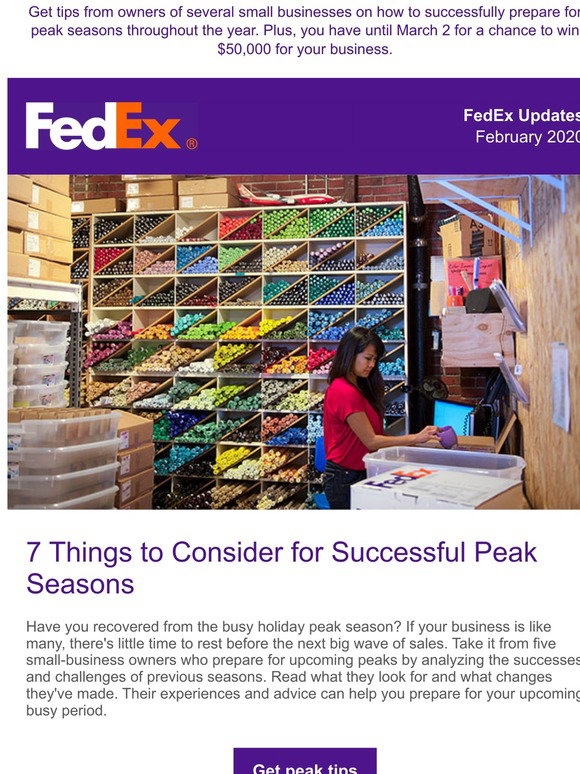 FedEx: 7 tips to manage upcoming peak seasons | Milled