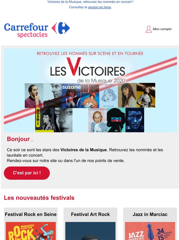 Carrefour: Spécial Victoires de la Musique 👨🏼‍🎤 | Milled