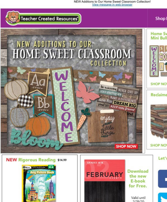 Teacher Created Resources: NEW Additions to Our Home Sweet Classroom ...