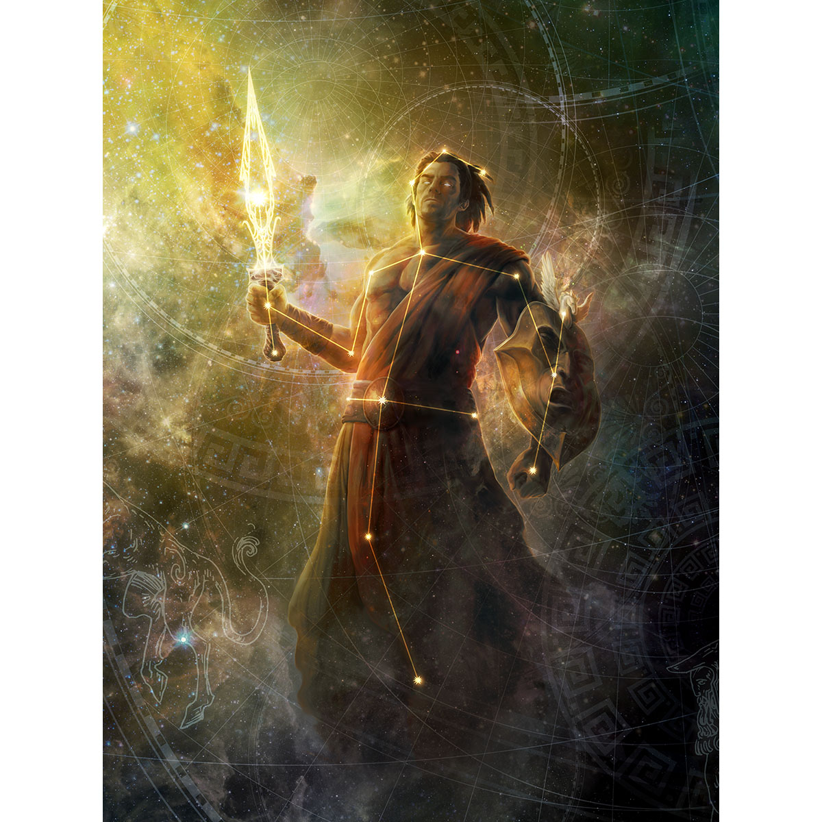 Original Magic Art: Theros Beyond Death Gods & Demigods Playmat by ...