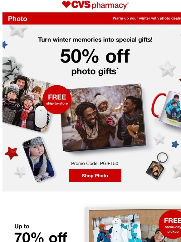 CVS: 50% Off Photo Gifts — Share Special Memories! | Milled