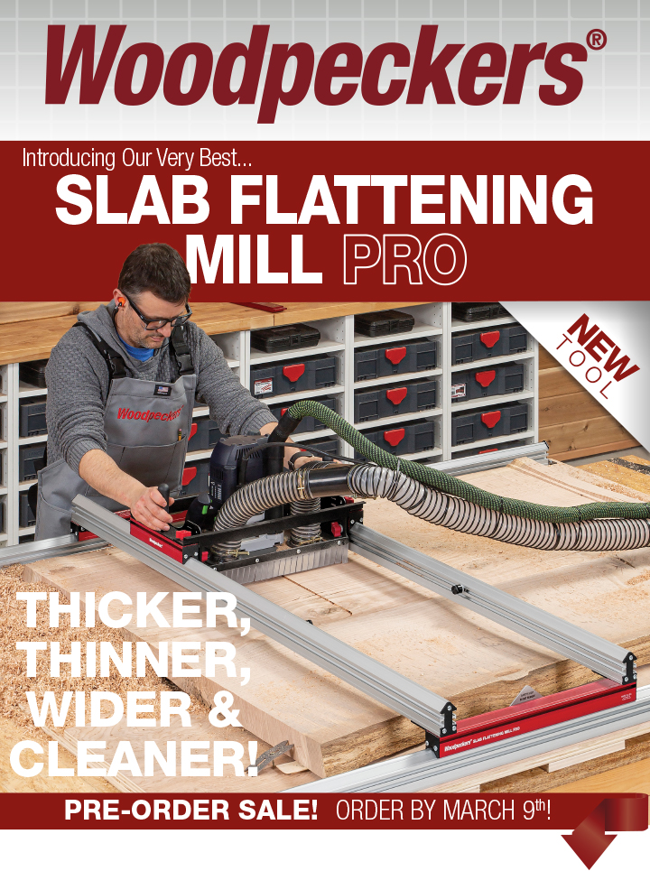 Woodworkers Guild of America: Woodpeckers New Slab Flattening Mill PRO ...