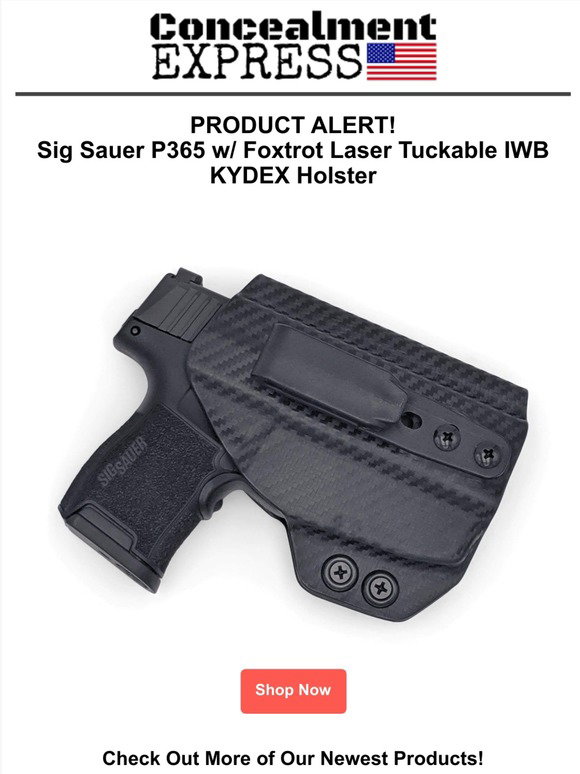 Concealment Express: Product Alert! Sig Sauer P365 w/ Foxtrot Laser ...