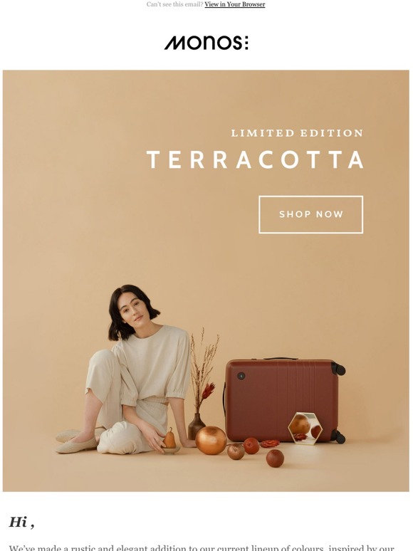 Monos: Introducing the Limited Edition Terracotta Collection | Milled